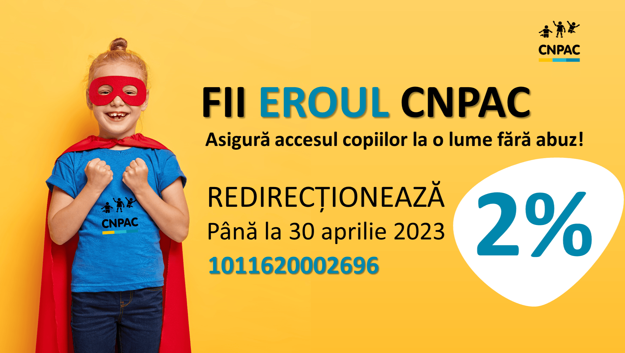 REDIRECȚIONEAZĂ 2% - Centrul Național de Prevenire a Abuzului față de Copii